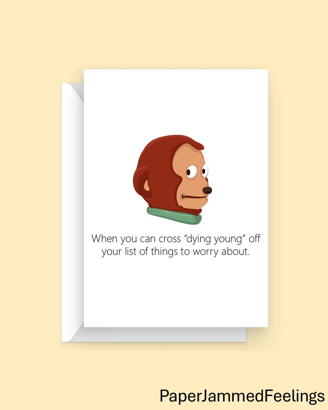 Awkward Look Monkey Puppet Meme - Funny Birthday Card - Etsy