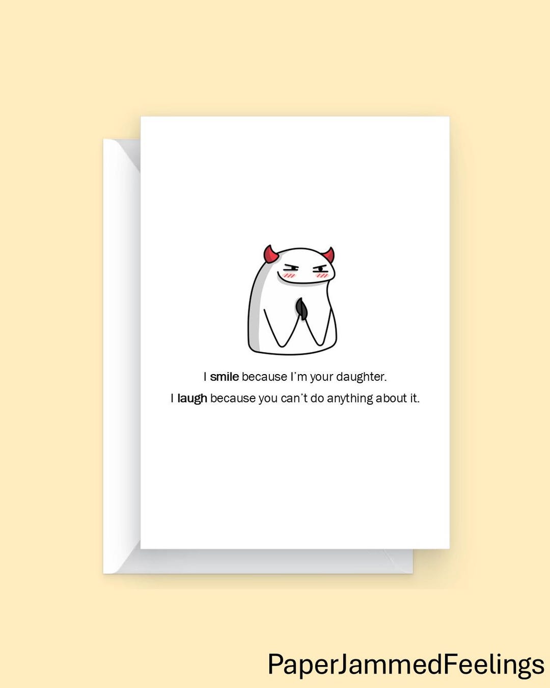 Flork Demon Meme - Funny Father's Day Card - Etsy