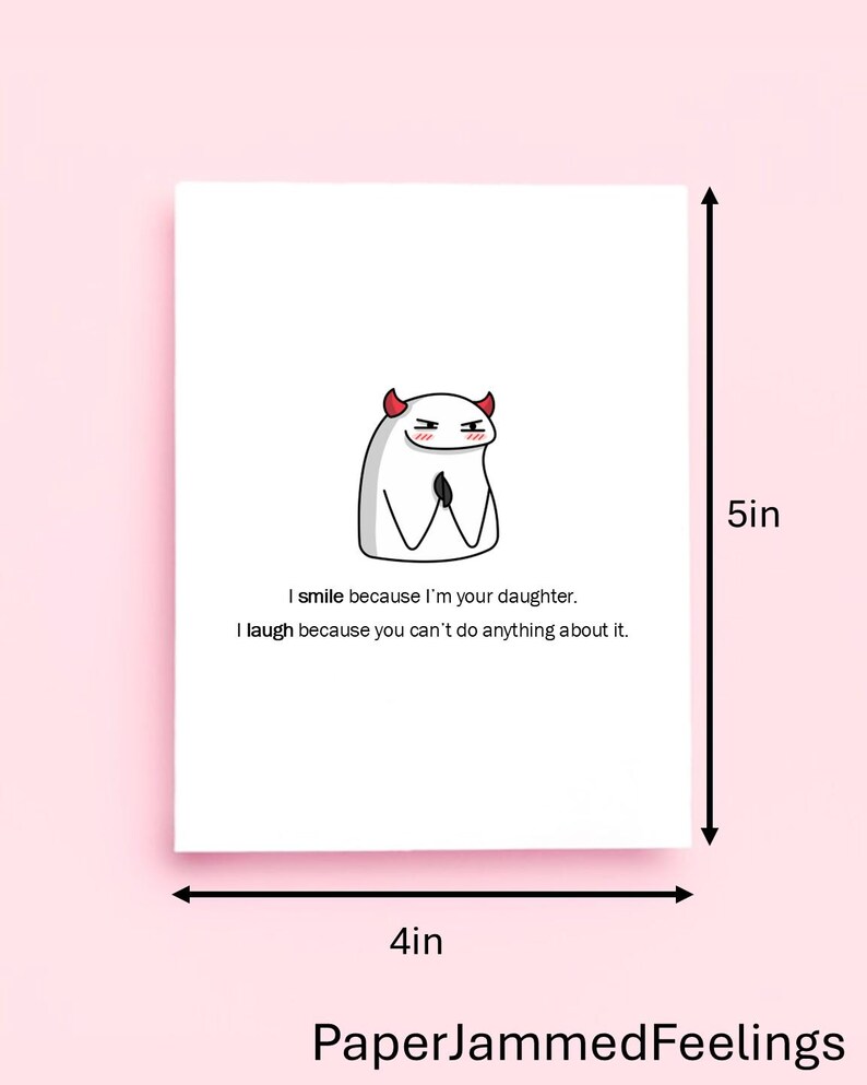 Flork Demon Meme - Funny Father's Day Card - Etsy Israel