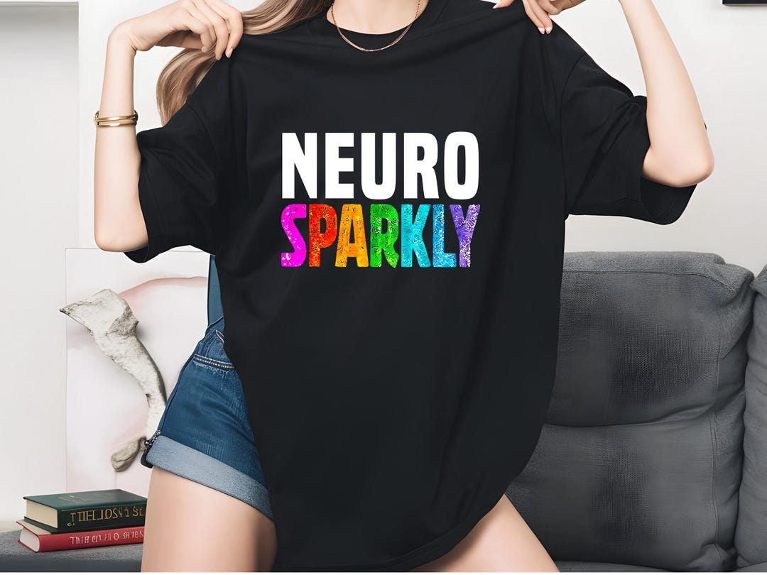Retro Neuro Sparkly Autism Spectrum ADHD Png, Autistic Spectrum ...