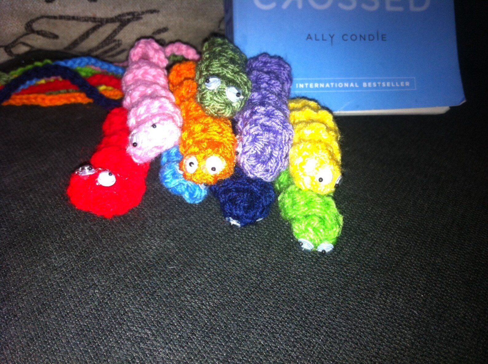 Set of Crochet Bookworm Bookmarks - Etsy