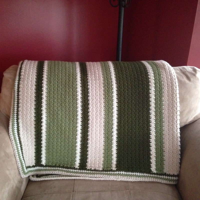 Striped Afghan - Etsy
