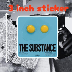 The Substance Movie Sticker – Sci-fi Film Fan Art, Minimalist Design ...