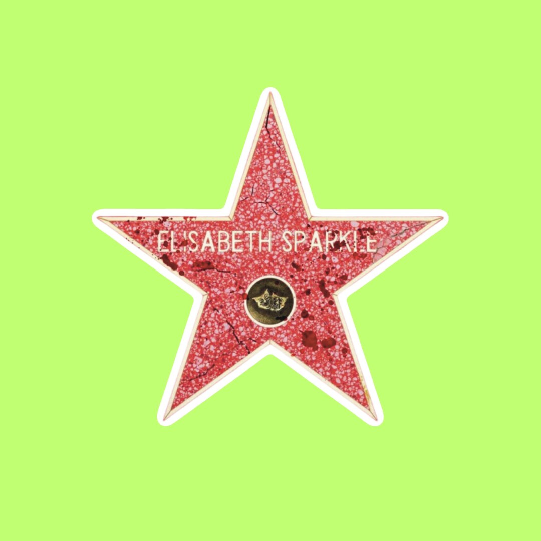 The Substance Movie Sticker Elizabeth Sparkle Sci-fi Film Fan Art ...