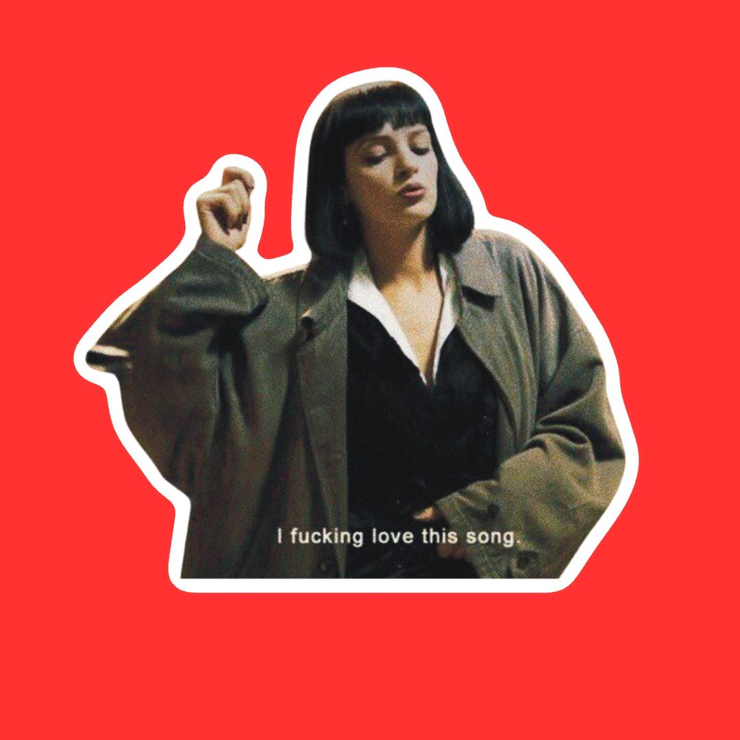 Pulp Fiction Sticker | Movie Sticker | 90s Pop Culture | Tarantino Film ...