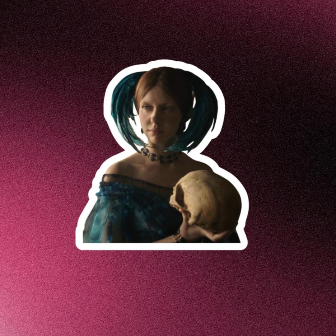 Mia Goth Movie Sticker – Film Fan Art, Minimalist Design, Gothic ...