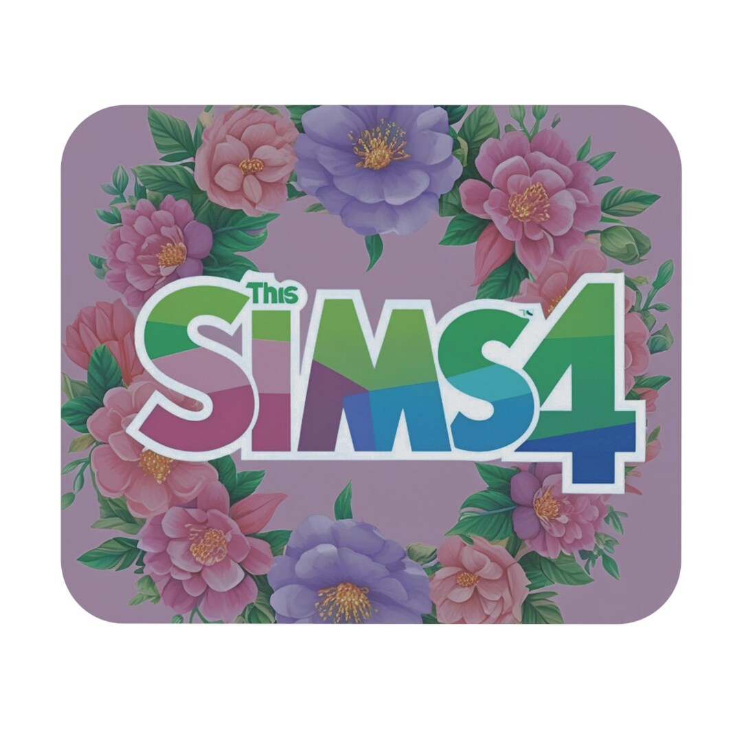 Floral Sims 4 Mouse Pad | Gamer Gift, Desk Accessory, Game Room Decor ...