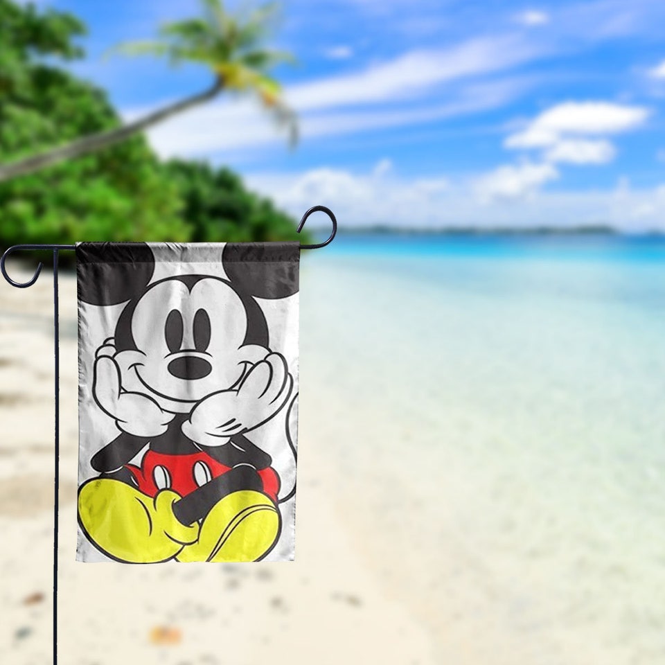 Mickey Mouse Garden Flag, Home Outdoor Decor, Disney Fan House Flag ...