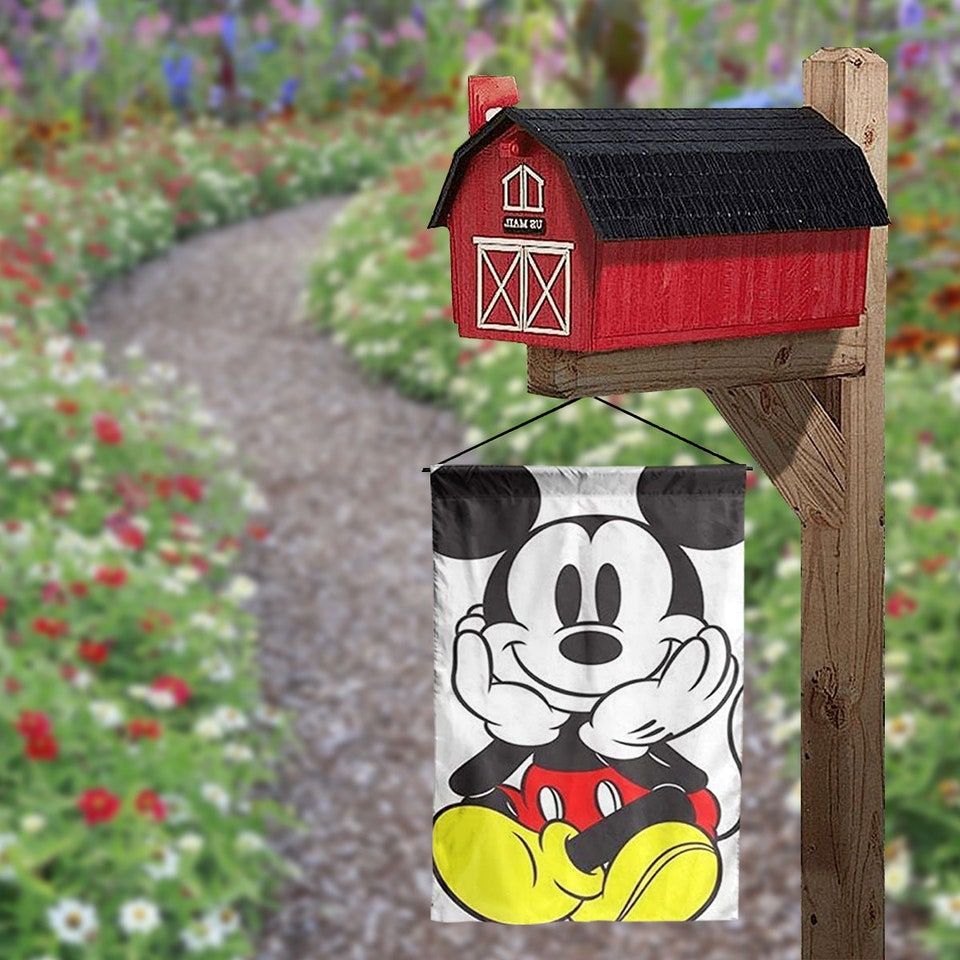 Mickey Mouse Garden Flag, Home Outdoor Decor, Disney Fan House Flag ...