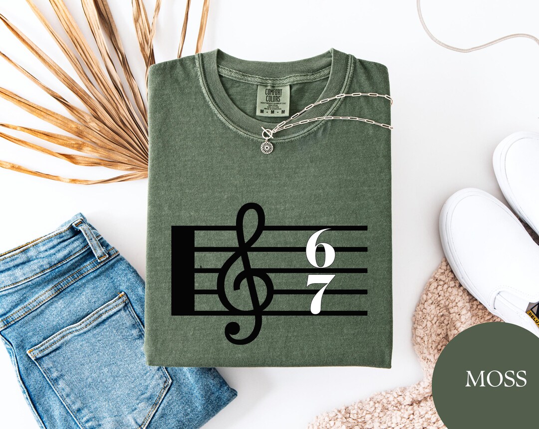 Funny Music 67 Shirt: Time Signature Meme Tee, Treble Clef Musician ...