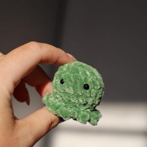 Handmade Crochet Octopus Worry Buddy Amigurumi Comfort Plush Anxiety ...