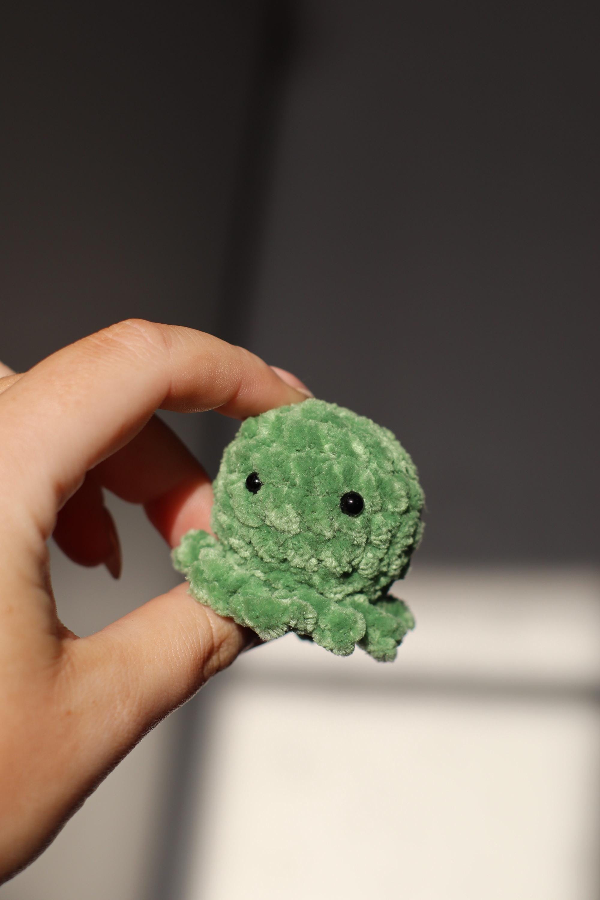 Handmade Crochet Octopus Worry Buddy Amigurumi Comfort Plush Anxiety ...