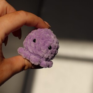 Handmade Crochet Octopus Worry Buddy Amigurumi Comfort Plush Anxiety ...