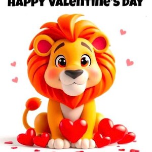 16 Cute and Cuddly Animal ‘happy Valentine's Day’ Printable Pass Along ...