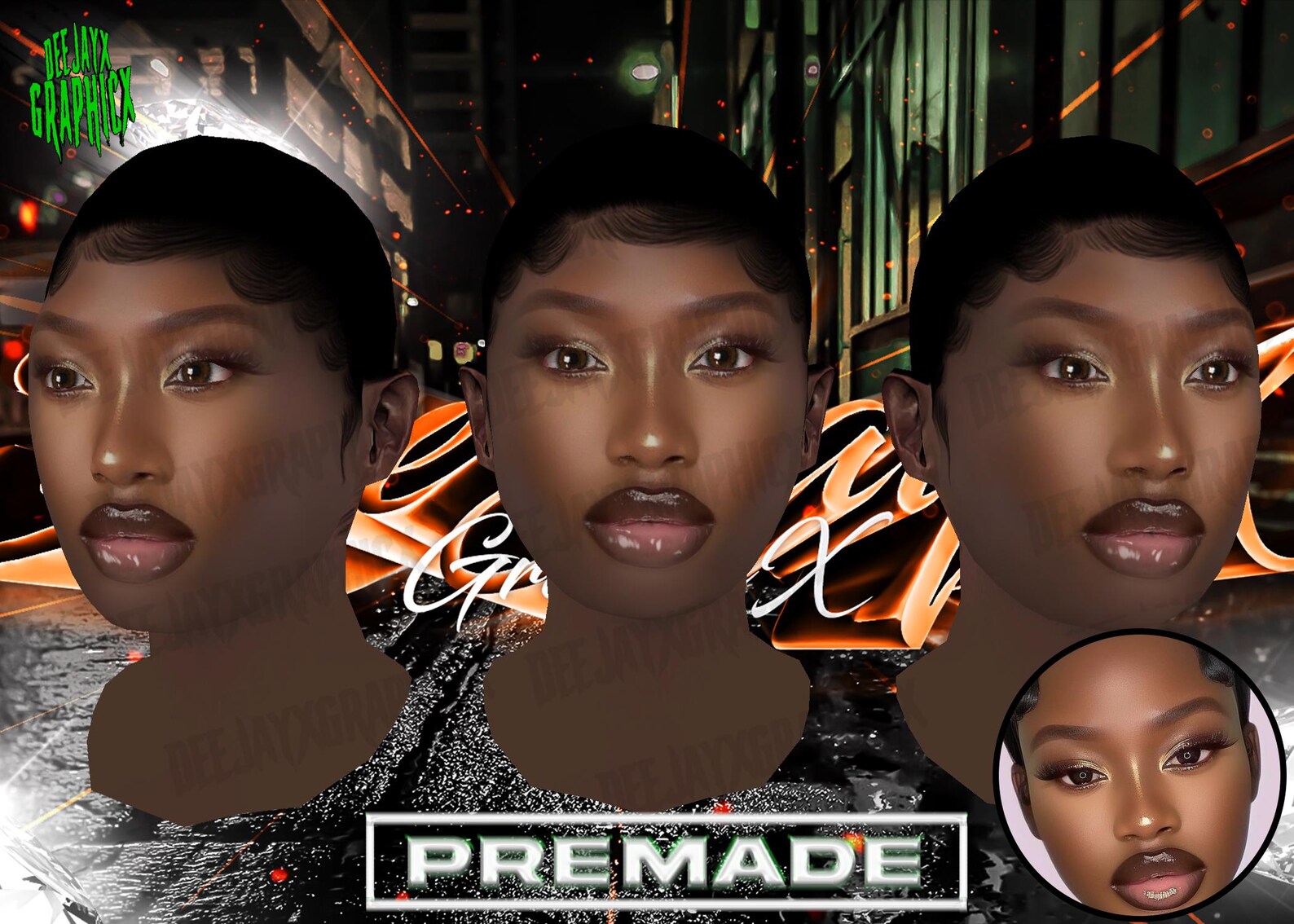 Fivem Premade Dominika Skin - Created and Displayed on Head 23 (mixed ...