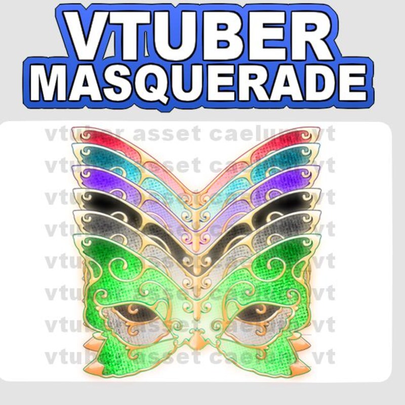 Vtuber Assets Mask - Etsy