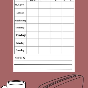 Sleep Tracker Printable – A4 Weekly Sleep Log – Track Bedtime, Wake up ...