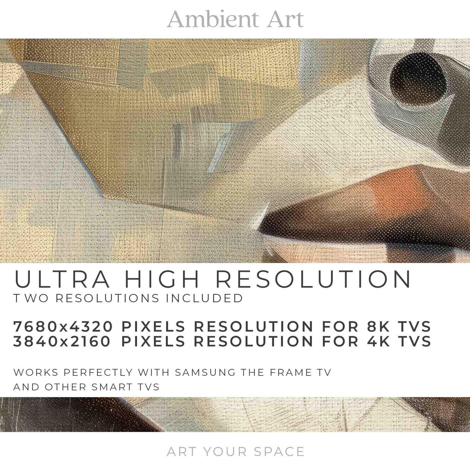 TV Art | Cubist Portrait of a Lady Oil Painting | Artwork for Samsung ...