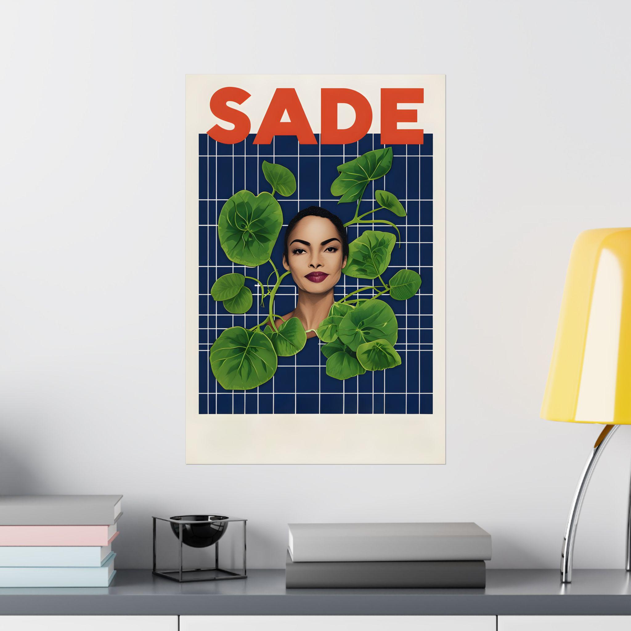 Sade Adu Poster, Matte Vertical Poster, Soul R&B Wall Decor, Bedroom ...