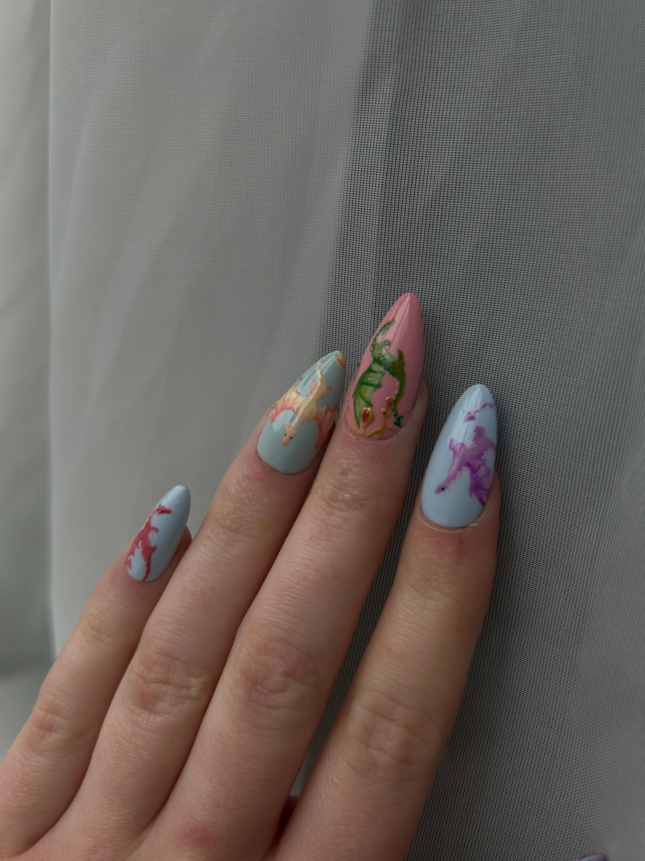 Enchanted Dragon Press on Nails - Etsy
