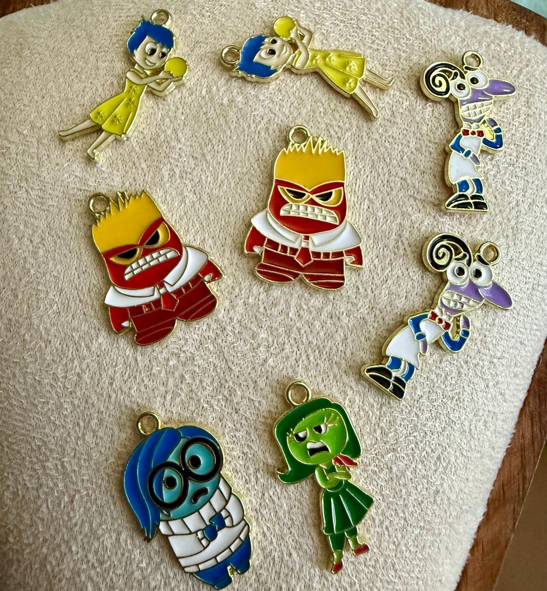 Cartoon Emotions Charms - Etsy