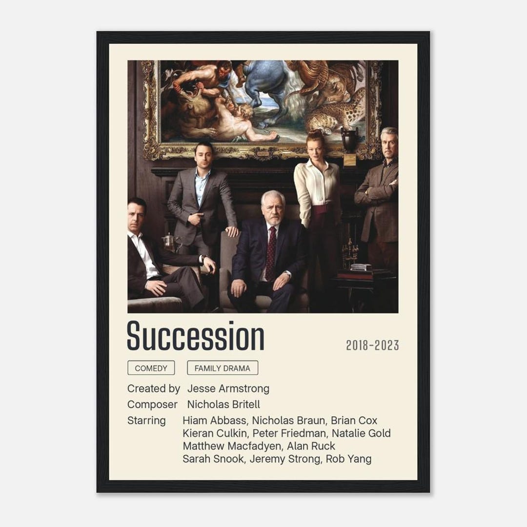 Succession Poster TV Drama Art Print Logan Roy Family Business Series ...