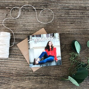 Greenery Tri-fold Graduation Announcements Invitations · Custom ...