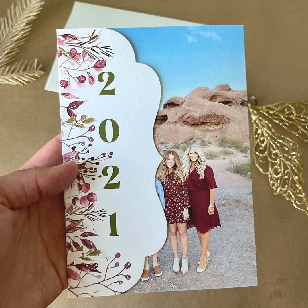 Luxury Christmas Tri Fold Card · 5x7 Folded Ornate Cut Holiday Cards ...