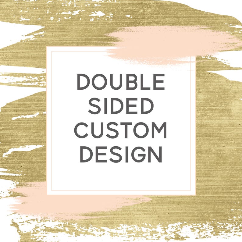 Double Sided Custom Design - Etsy