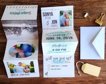 Perforated Rsvp Card - Etsy
