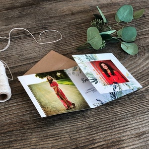 Greenery Tri-fold Graduation Announcements Invitations · Custom ...