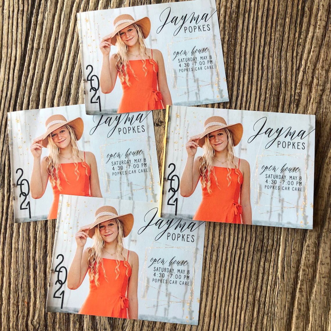 Photo Tear off Graduation Notepad Invitations · Big Photo Graduation ...