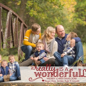 It's a Wonderful Life Christmas Photo Card Printable Christmas Cards - Etsy