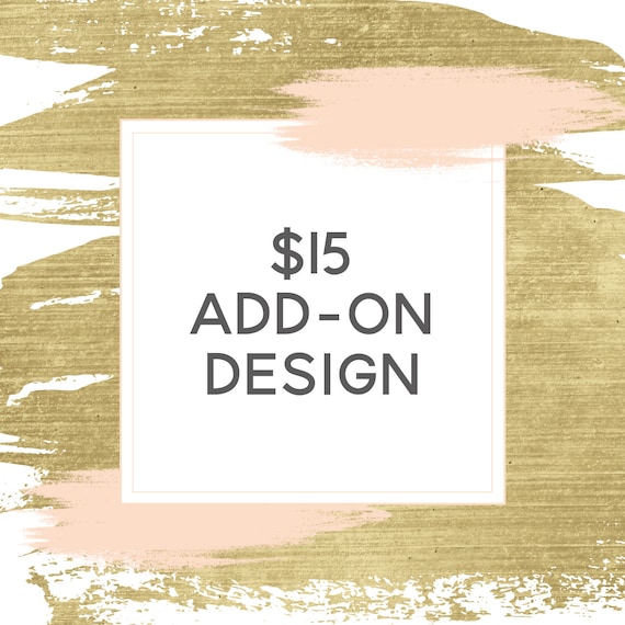 Add on Design Listing | Etsy