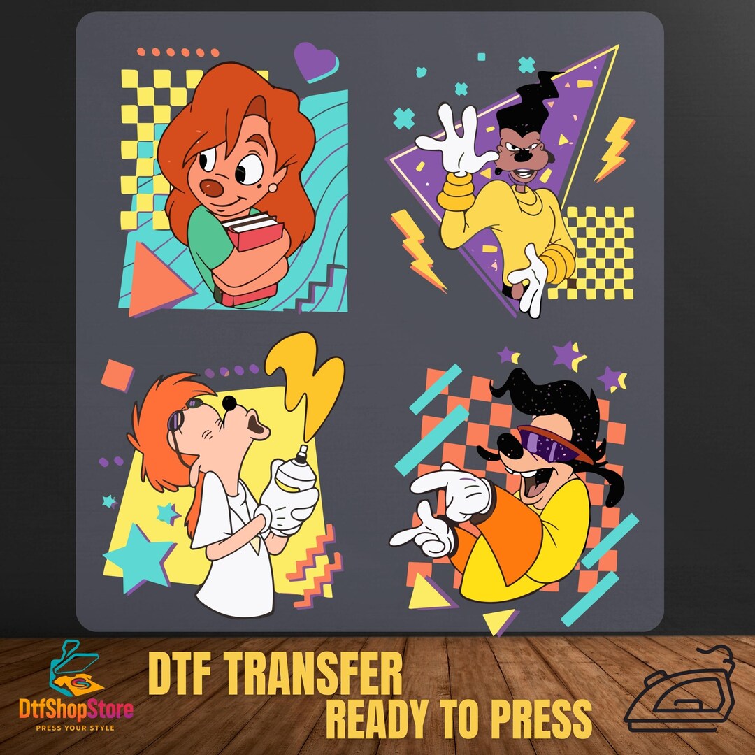 90s Goofy Movie DTF Transfer – Retro Cartoon Iron on Print - Etsy