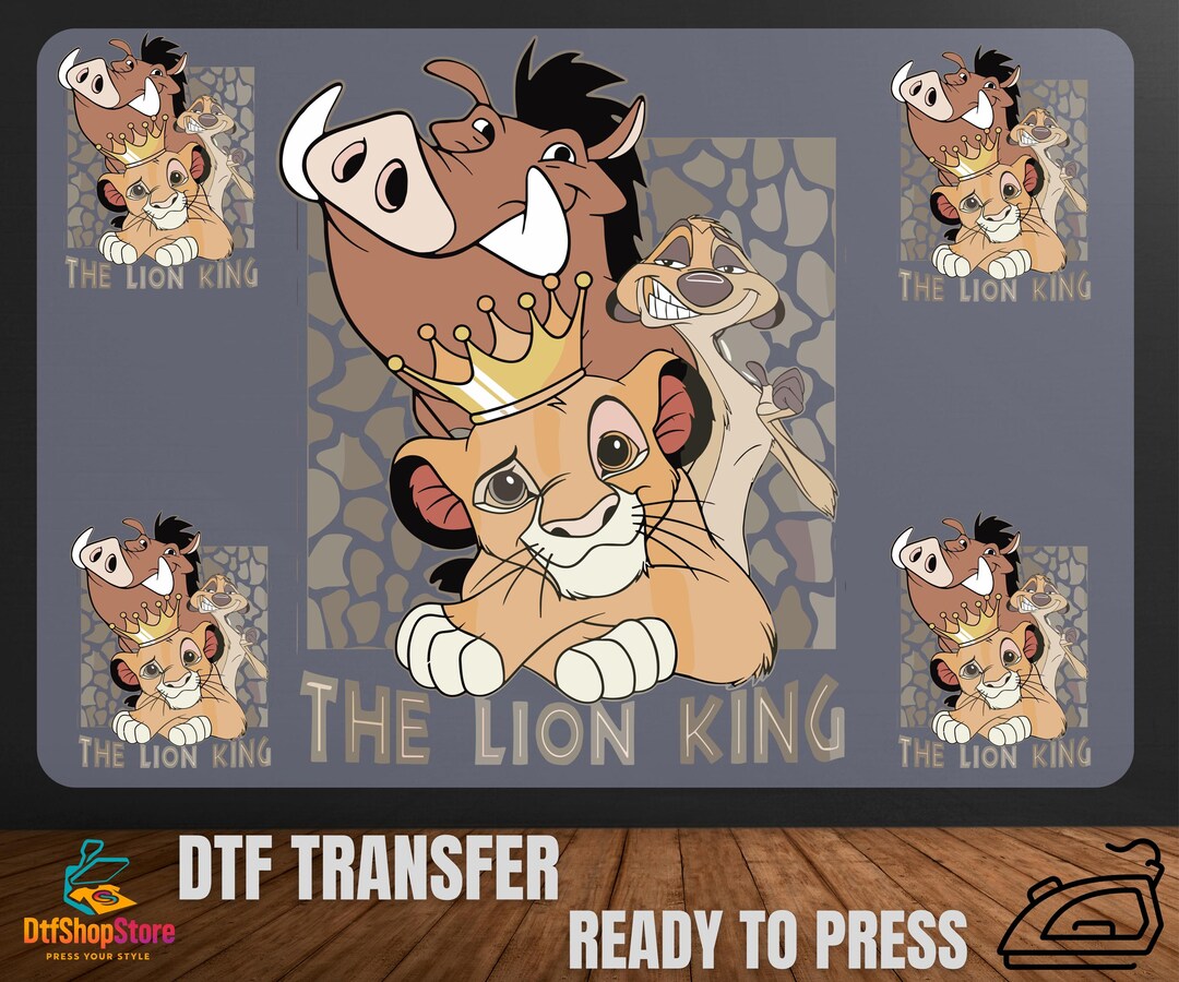 90s Retro Lion King Simba DTF Print, Vintage Family Trip Tee - Etsy