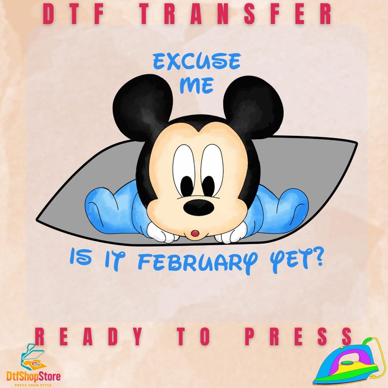 Mouse Couple Pregnancy Announcement, Ready to Press DTF Transfer - Etsy