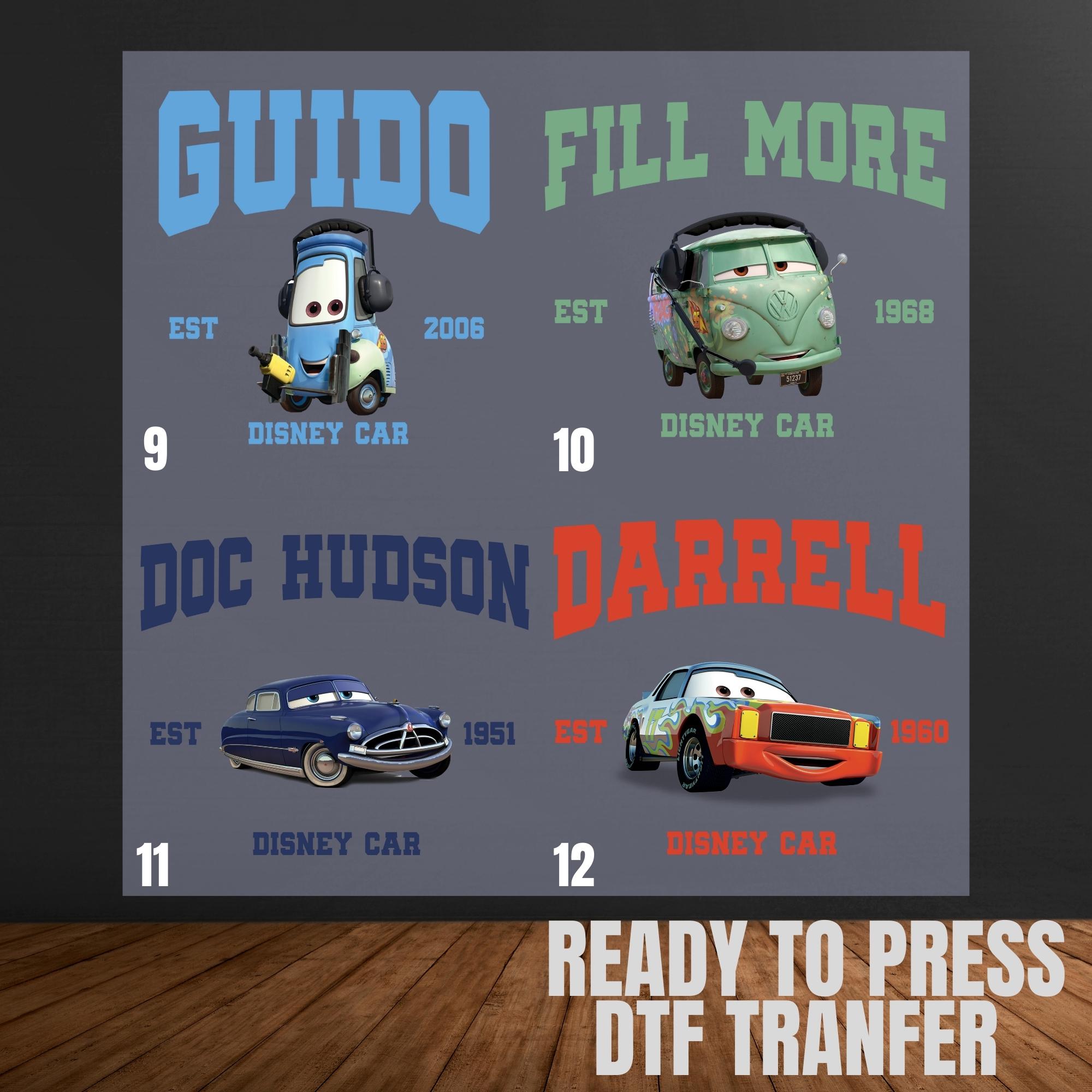 Lightning Mcqueen Cars Dtf, Disney Family Dtf, Ready to Print, Transfer ...