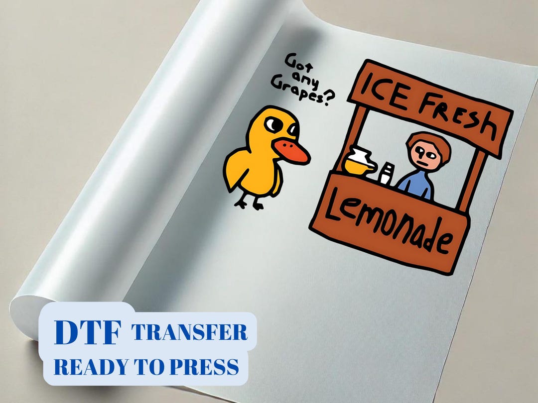 Funny Duck and Lemonade Stand Meme Digital Design Download, Funny Got ...