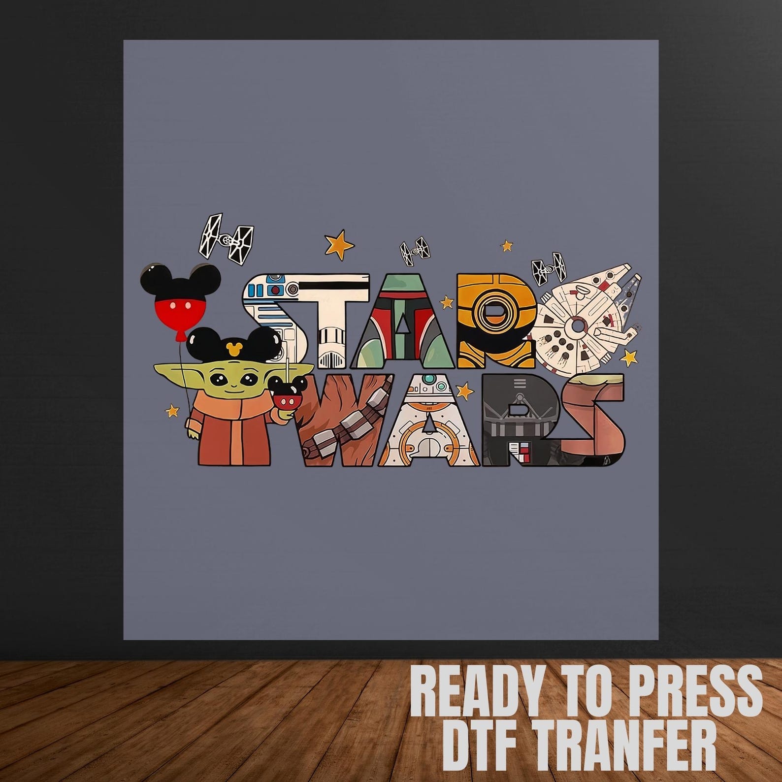 Star Wars Disney Crew DTF Transfer, Ready to Press - Etsy