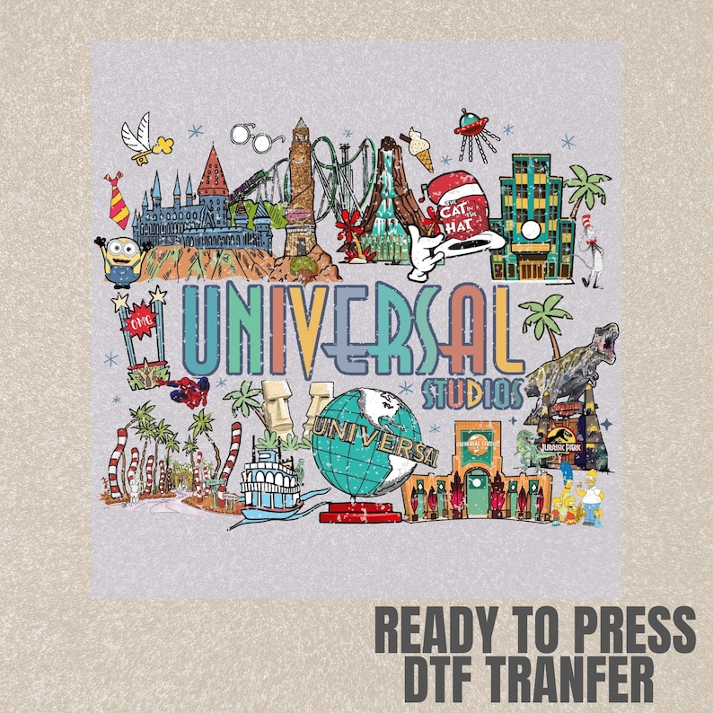 Universal Studios Family Shirt DTF Transfer, Ready to Press - Etsy
