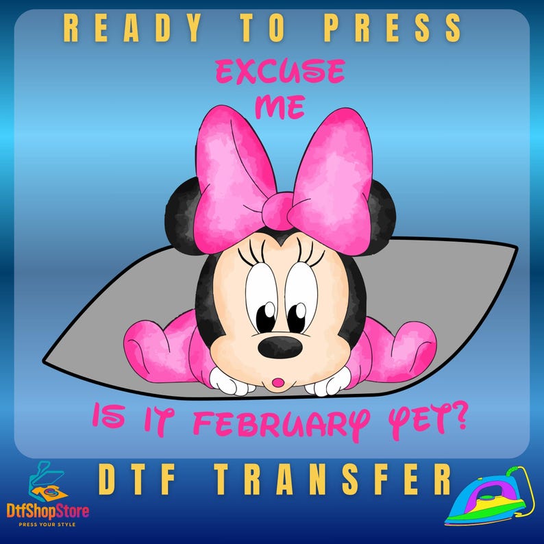 Mouse Couple Pregnancy Announcement, Ready to Press DTF Transfer - Etsy