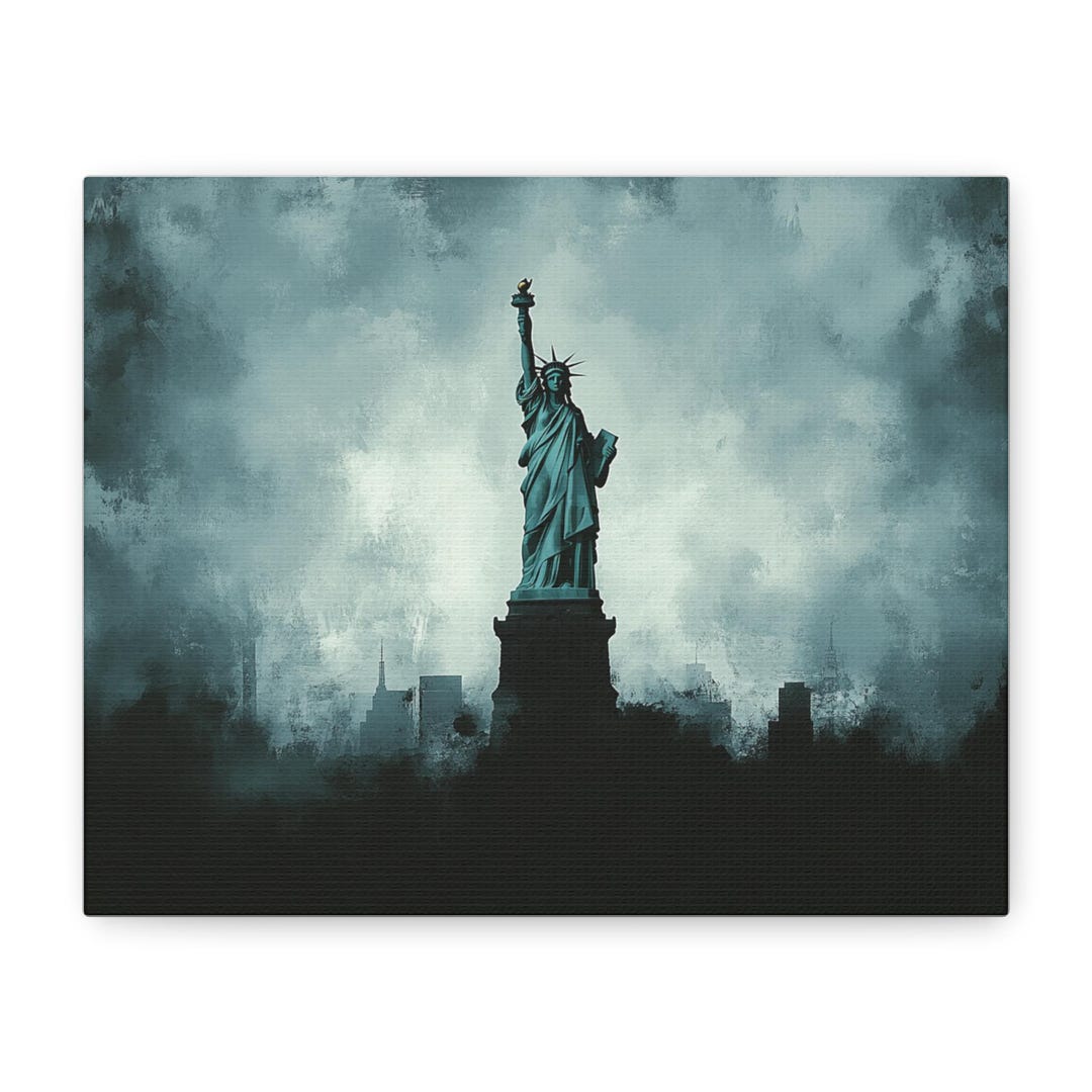 Statue of Liberty Neutral Watercolor Print | Minimalist Sophisticated ...