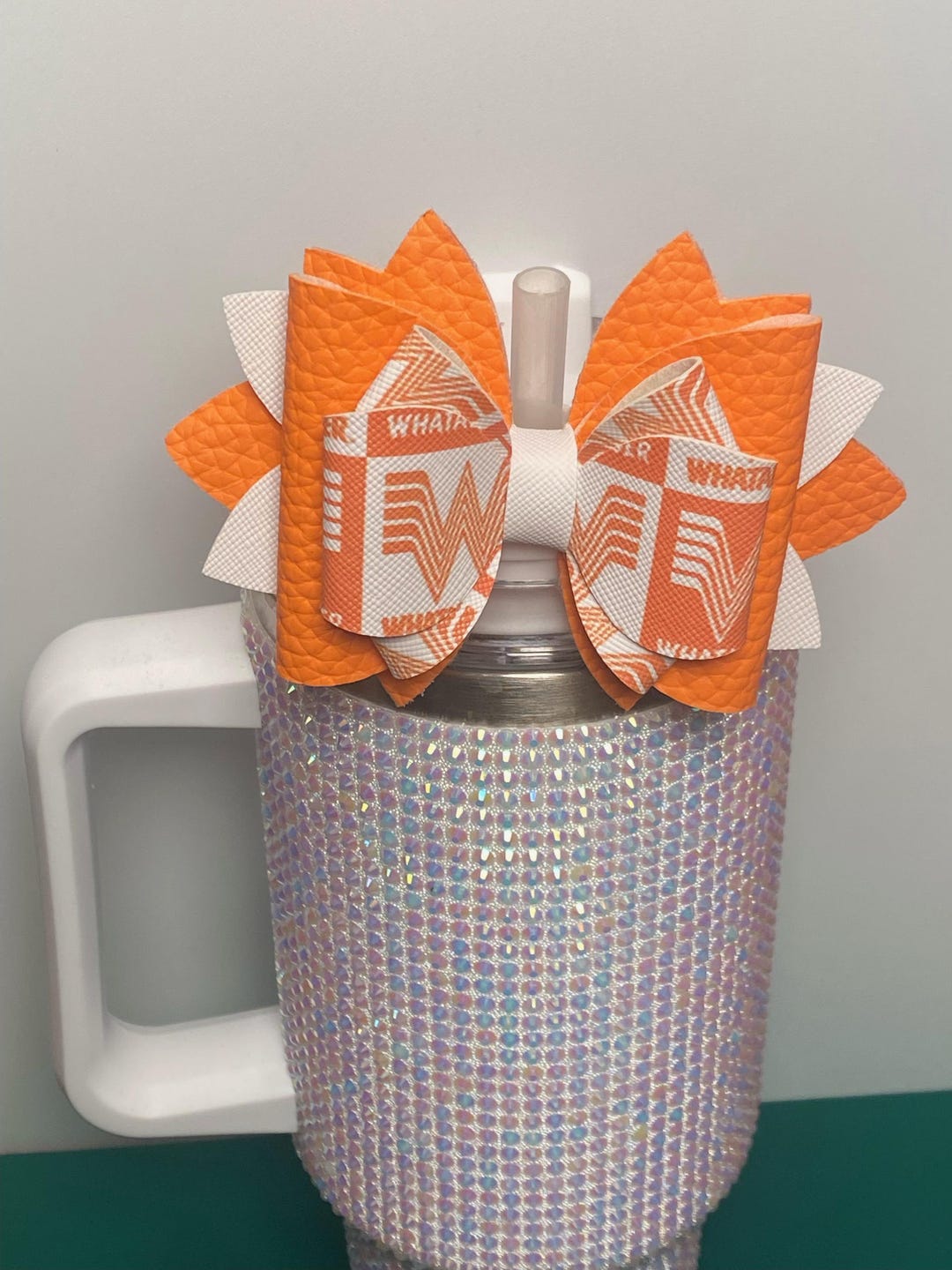 Whataburger Stanley Tumbler Bow - Etsy