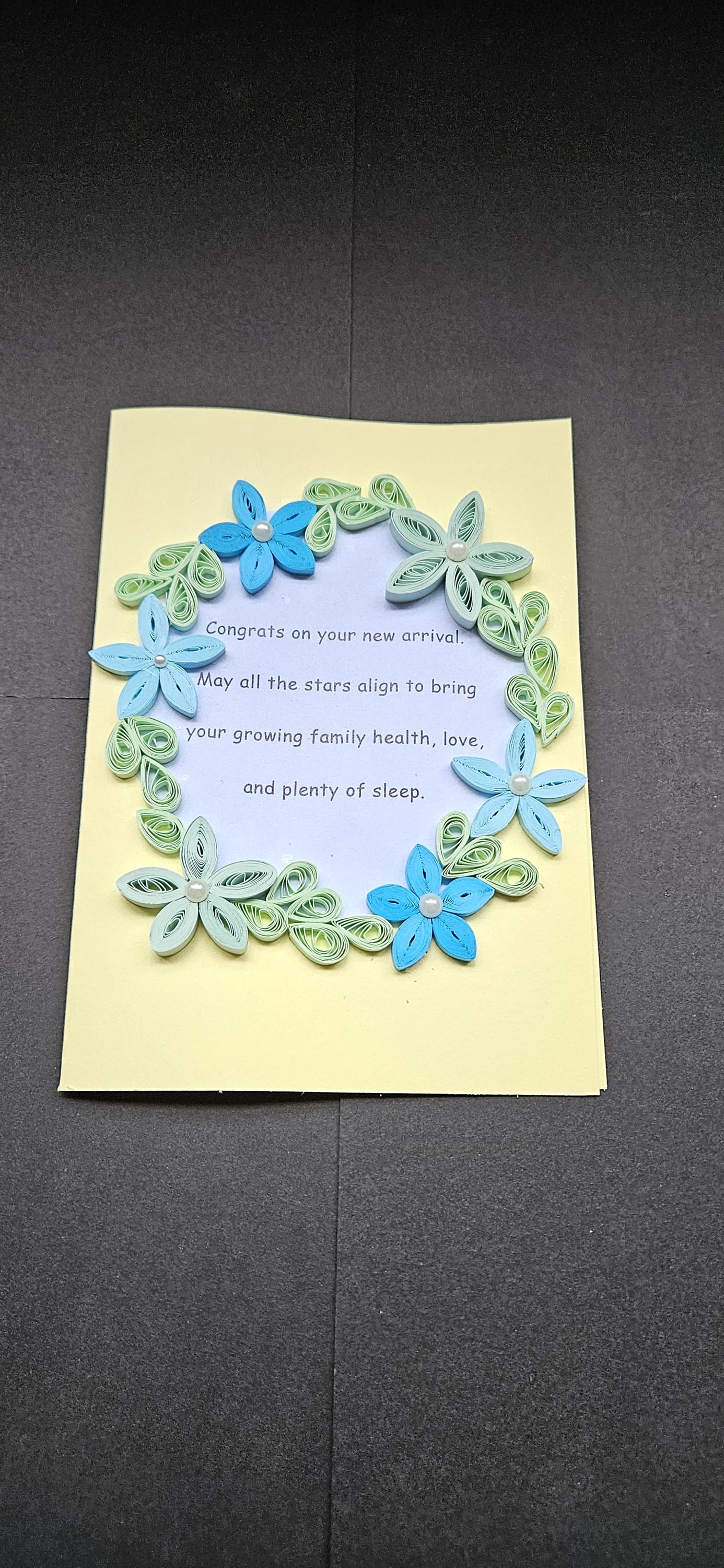 New Born Baby Quilling Card - Etsy