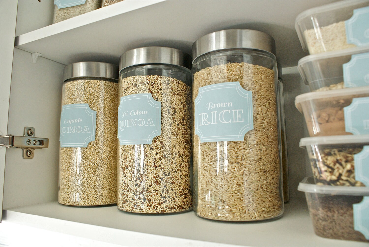 48 Printable Pantry Labels: Stella Vintage Blue Collection - Etsy Canada