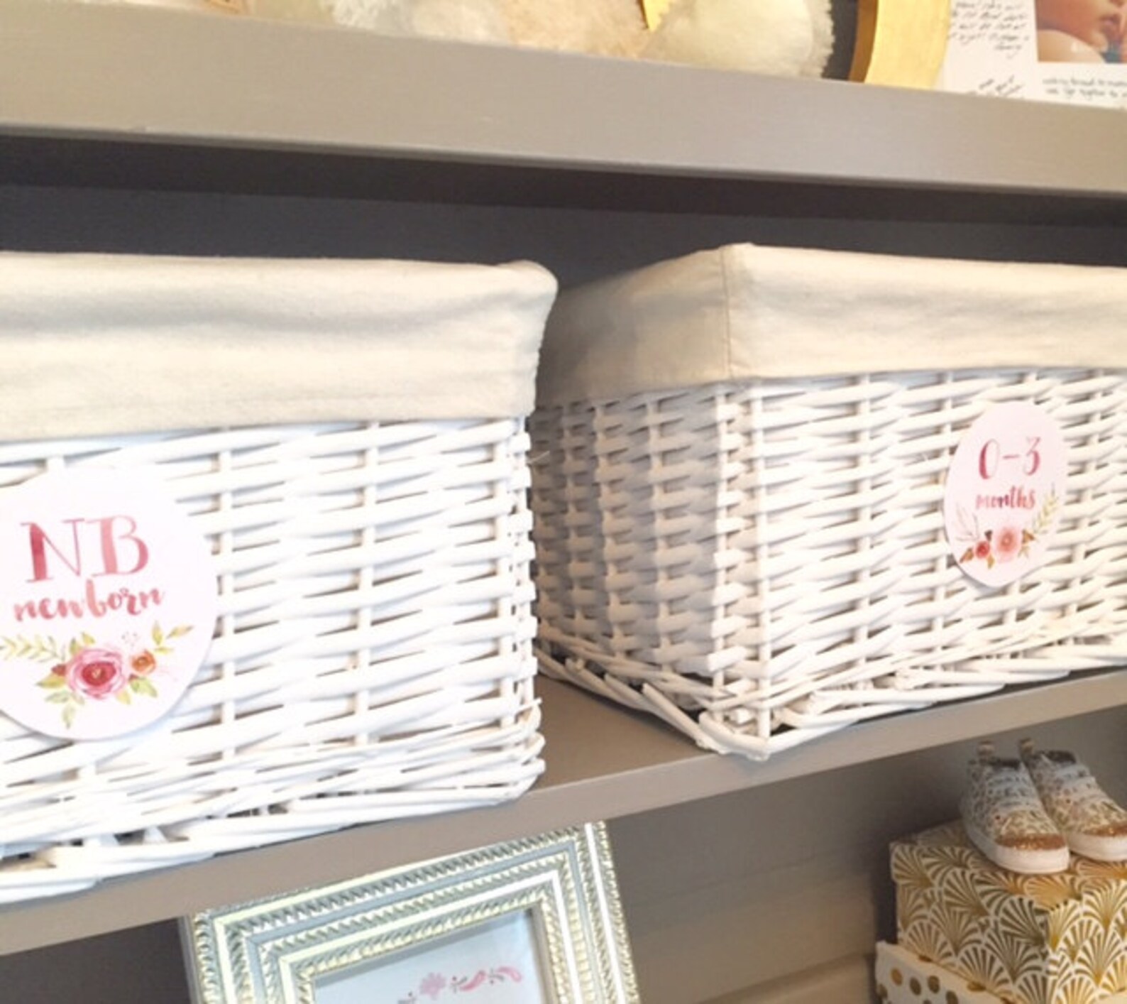 Baby Girl Infant Clothing Printable Tags Labels Dividers for Nursery ...