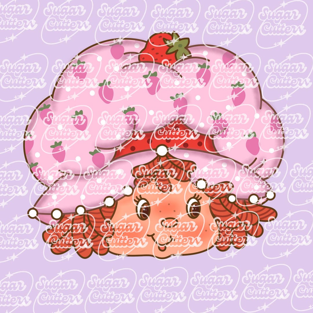 Strawberry Shortcake | STL for 11x12 Cm Cookie Cutter With Marker. (not ...
