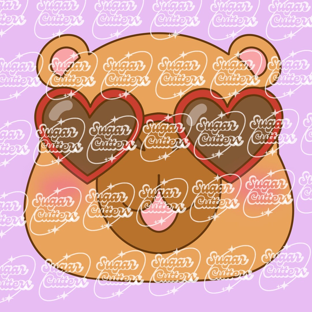 Capybara Face With Heart Glasses, Stl for 10 Cm Cookie Cutter With ...