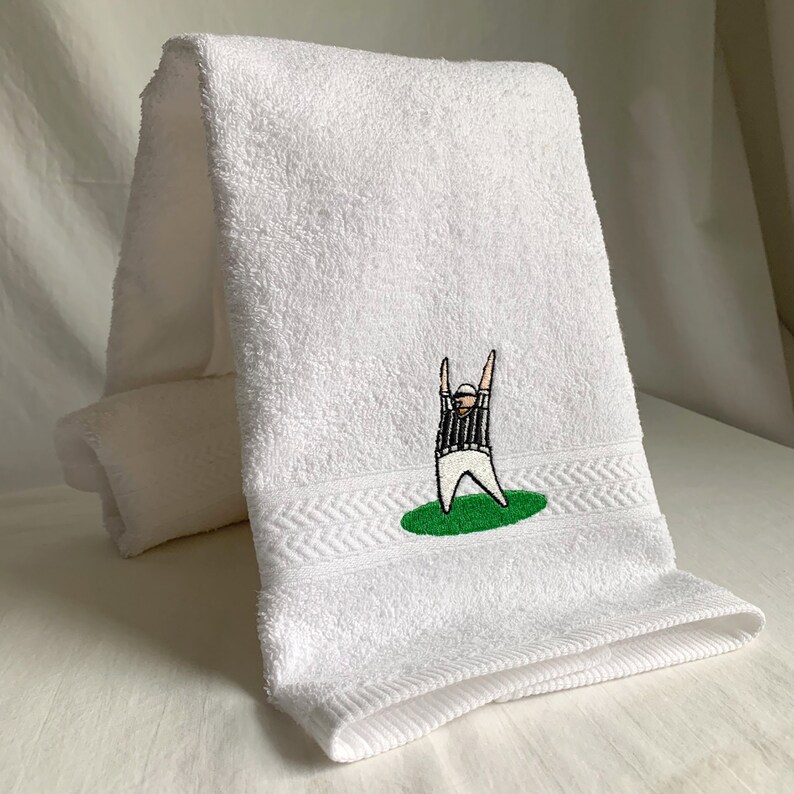Embroidered Football Referee Hand Towel: Touchdown Gift - Etsy